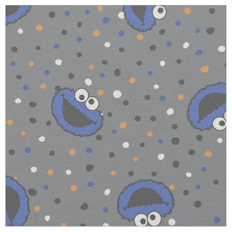 Cookie Monster | C is for Cookie Pattern Fabric | Zazzle.com