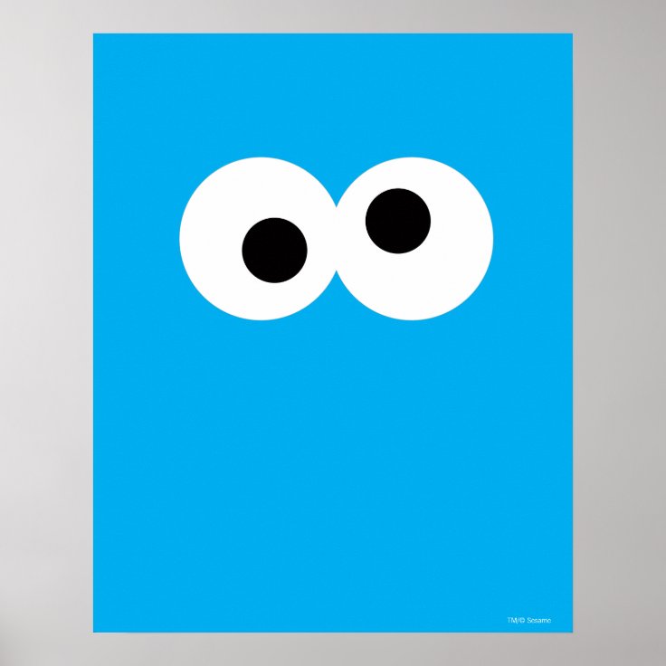 Cookie Monster Big Face Poster | Zazzle
