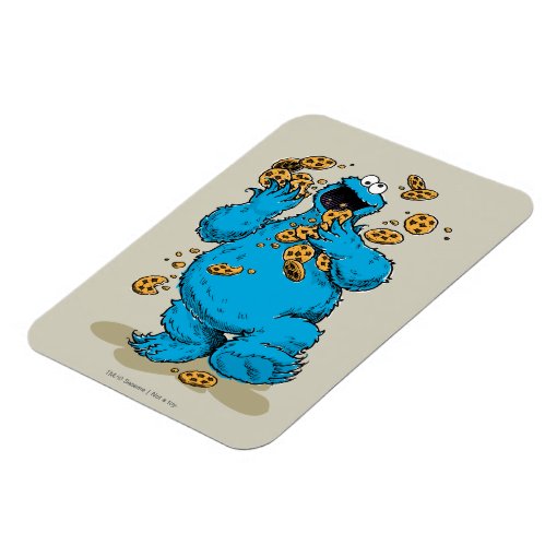 Cookie Monster Crazy Cookies Magnet | Zazzle