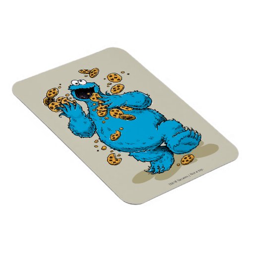 Cookie Monster Crazy Cookies Magnet | Zazzle