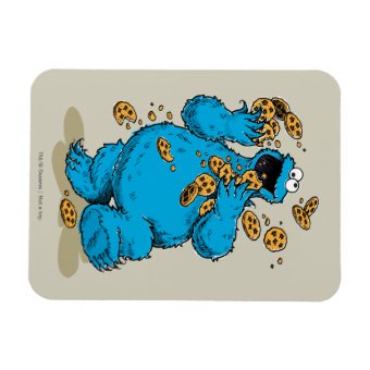 Cookie Monster Crazy Cookies Magnet | Zazzle