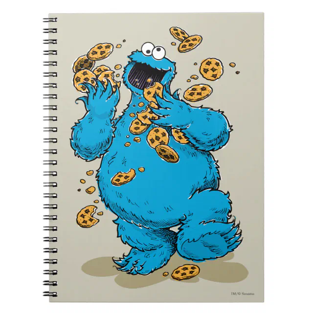 Cookie Monster Crazy Cookies Notebook | Zazzle
