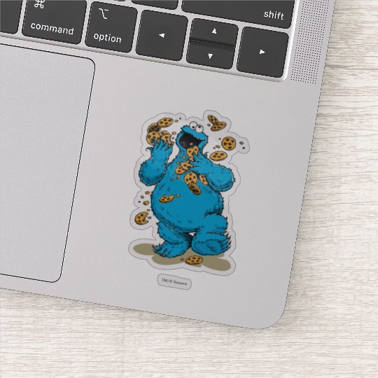 Cookie Monster Crazy Cookies Sticker | Zazzle.com