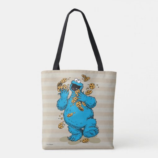 Cookie Monster Crazy Cookies Tote Bag | Zazzle