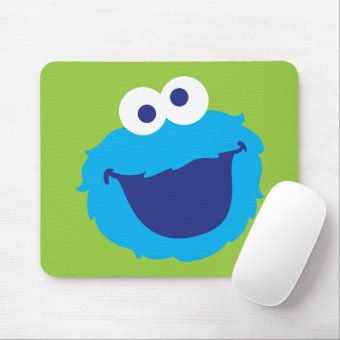 Cookie Monster Face Mouse Pad | Zazzle