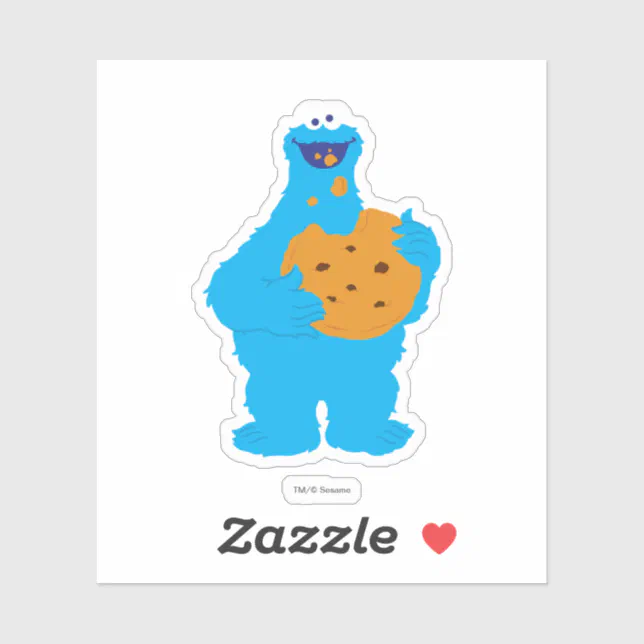 Cookie Monster Graphic Sticker | Zazzle
