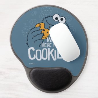 Cookie Monster | Me Just Here for the Cookies Gel Mouse Pad | Zazzle