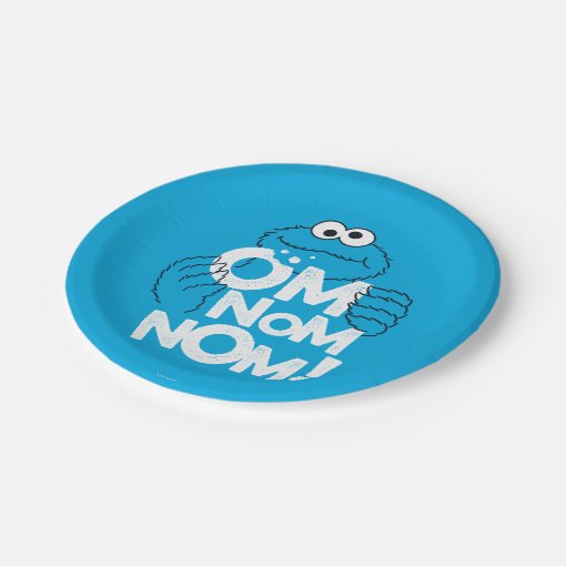 Cookie Monster | Om Nom Nom! Paper Plates | Zazzle