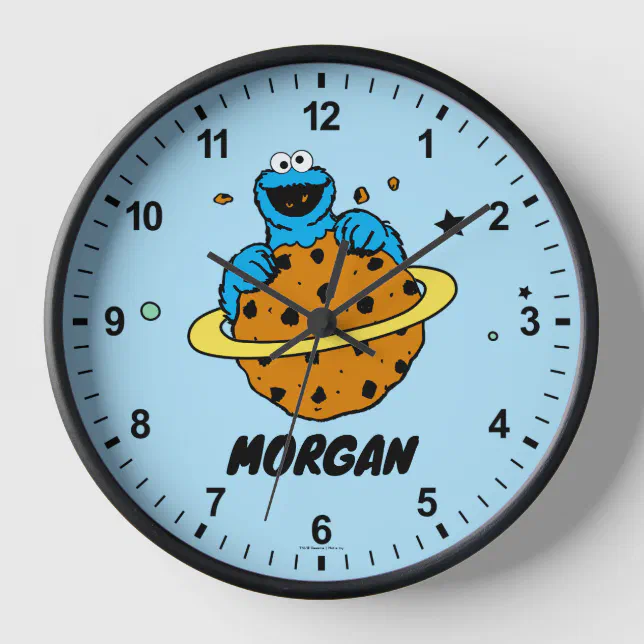 Cookie Monster | Out of This World Clock | Zazzle