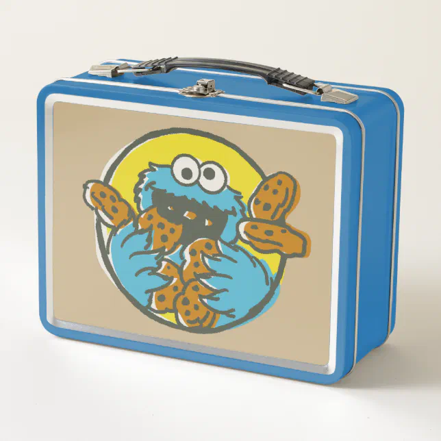 Cookie Monster Retro Metal Lunch Box | Zazzle