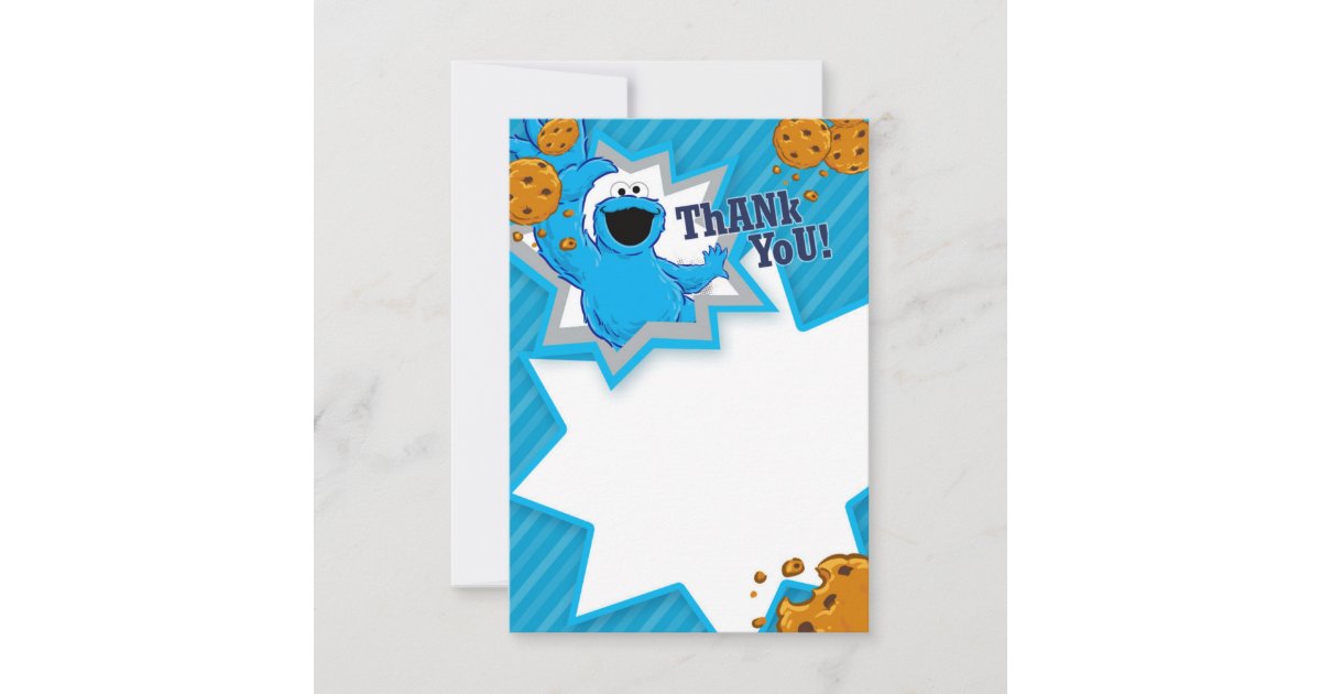 Cookie Monster Thank You | Zazzle