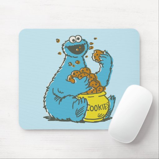 Cookie Monster Vintage Mouse Pad | Zazzle