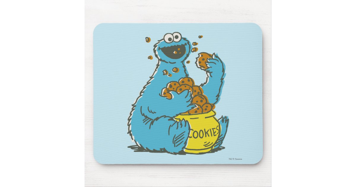 Cookie Monster Vintage Mouse Pad | Zazzle