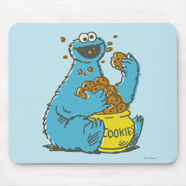 Cookie Monster Vintage Mouse Pad | Zazzle