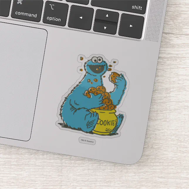 Cookie Monster Vintage Sticker | Zazzle