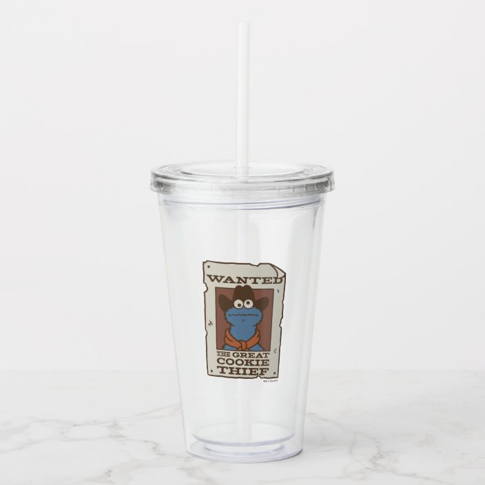 Cookie Monster | Wanted Poster Acrylic Tumbler | Zazzle.com
