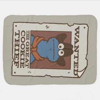 Cookie Monster | Wanted Poster Baby Blanket | Zazzle