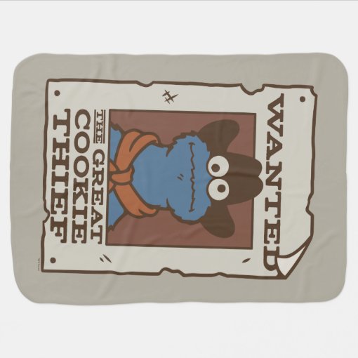 Cookie Monster | Wanted Poster Baby Blanket | Zazzle
