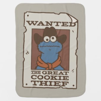 Cookie Monster | Wanted Poster Baby Blanket | Zazzle