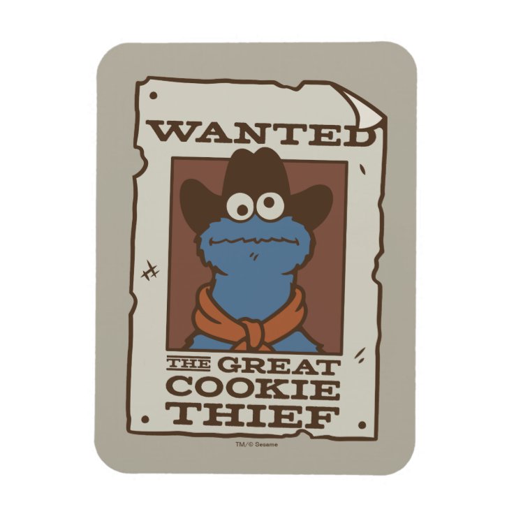 Cookie Monster | Wanted Poster Magnet | Zazzle