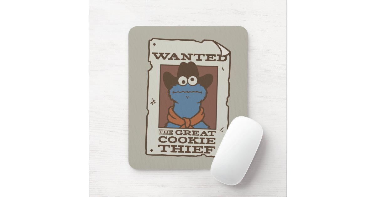 Cookie Monster | Wanted Poster Mouse Pad | Zazzle