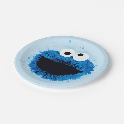 Cookie Monster | Watercolor Trend Paper Plates | Zazzle