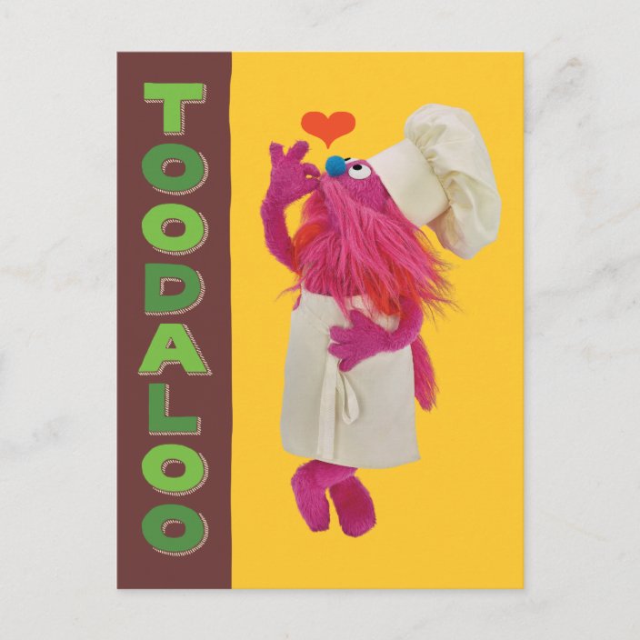Cookie Monster's Foodie Truck | Toodaloo Postcard | Zazzle.com