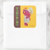 Cookie Monster's Foodie Truck | Toodaloo Square Sticker | Zazzle