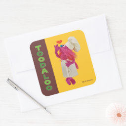 Cookie Monster's Foodie Truck | Toodaloo Square Sticker | Zazzle