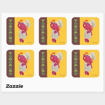 Cookie Monster's Foodie Truck | Toodaloo Square Sticker | Zazzle