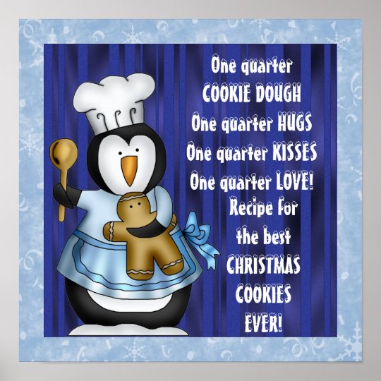 Cookie Recipe poster | Zazzle.com