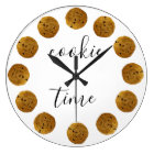 Chocolate Chip Cookie Numbered Wall Clock | Zazzle.com