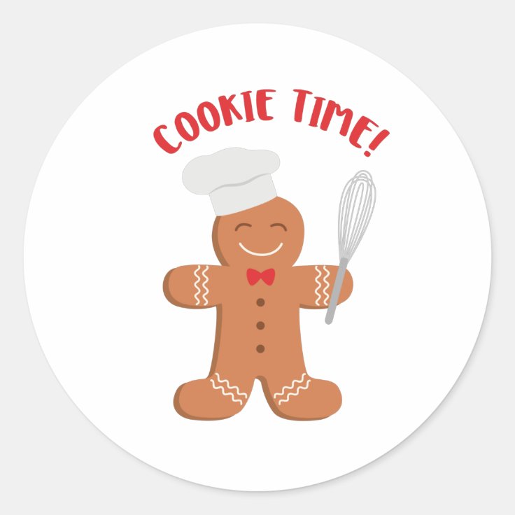 Cookie Time Classic Round Sticker | Zazzle
