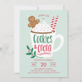 Cookies and Cocoa Christmas Party Invitation | Zazzle
