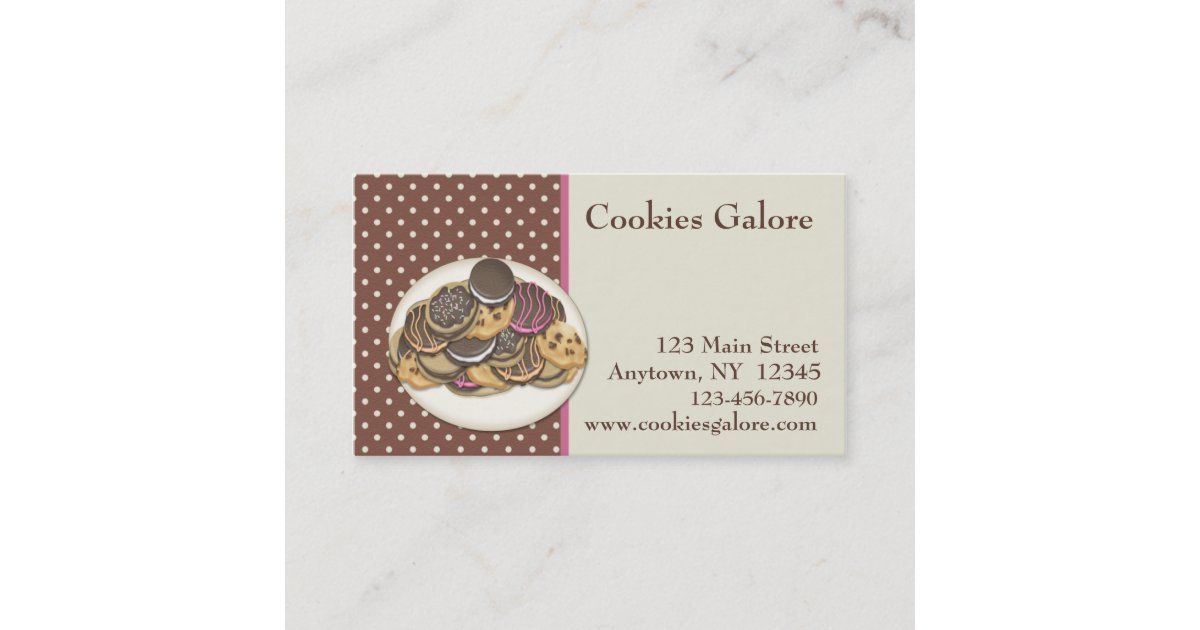 Cookies Business Card | Zazzle