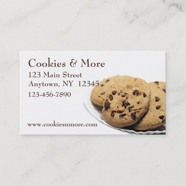 Cookies Business Card | Zazzle