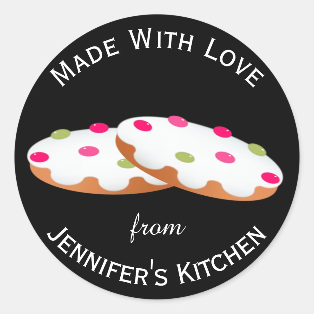 Cookies Custom Baked Goods Sticker | Zazzle