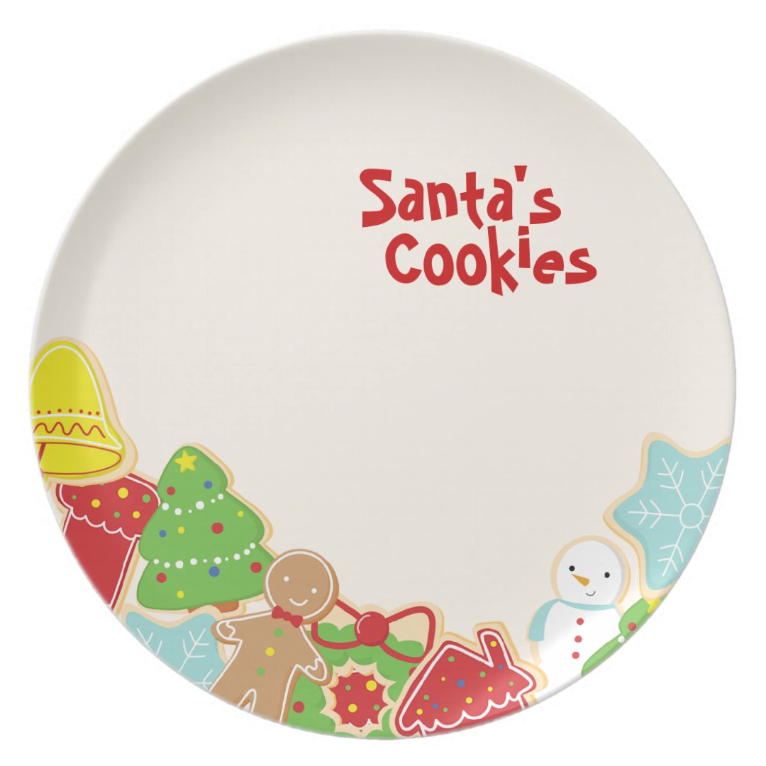 Cookies for Santa Plate | Zazzle