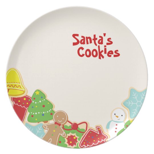 Cookies for Santa Plate | Zazzle.com