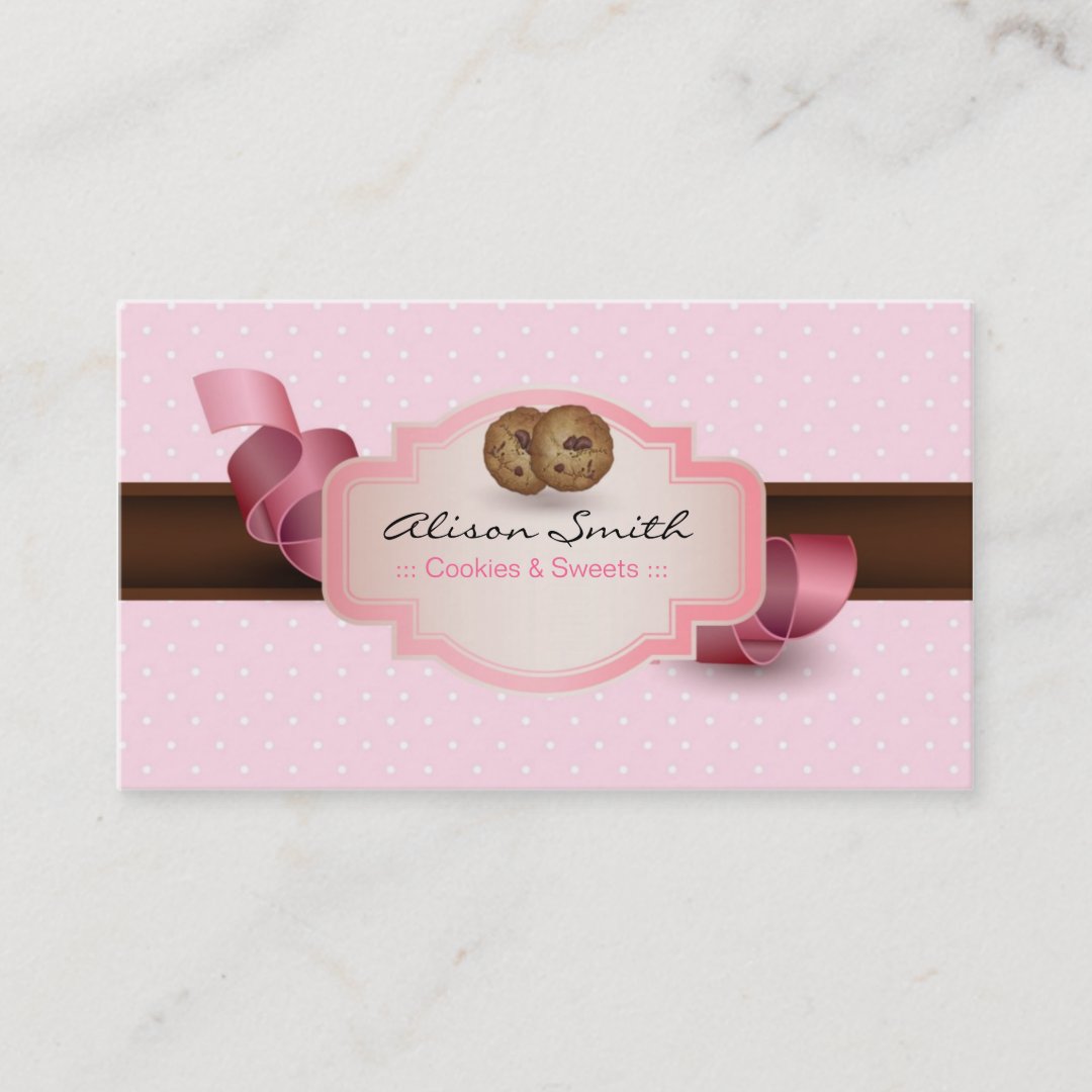Cookies & Sweets Business Card | Zazzle