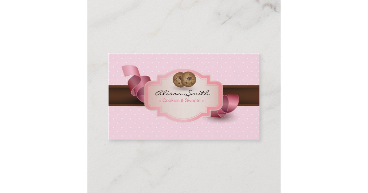 Cookies & Sweets Business Card | Zazzle