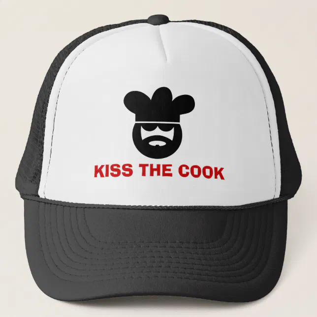 Cooking hat for men | Kiss the cook! | Zazzle