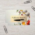 Cooking Ingredients | Kitchen Knife Business Card | Zazzle
