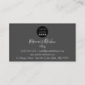 Cooking Logo Chef Restaurant Golden Knifes Gray Business Card | Zazzle