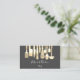 Cooking Logo Chef Restaurant Golden Knifes Gray Business Card | Zazzle