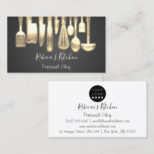 Cooking Personal Chef Restaurant Culinary Custom Business Card | Zazzle