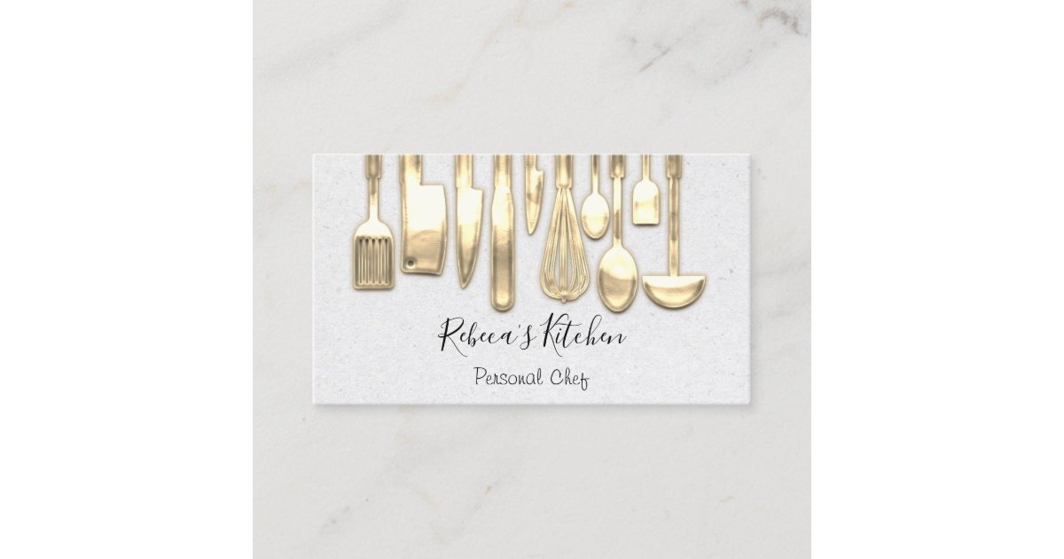 Cooking Personal Chef Restaurant Culinary Knife Business Card | Zazzle