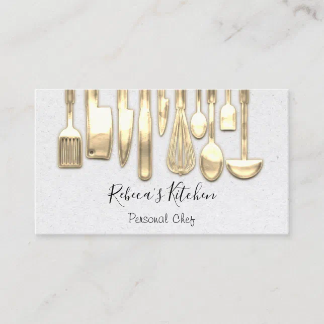 Cooking Personal Chef Restaurant Culinary Knife Business Card | Zazzle