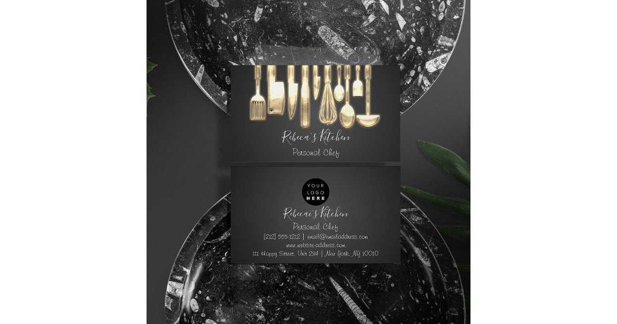 Cooking Personal Chef Restaurant Culinary Kraft Business Card | Zazzle