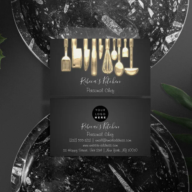 Cooking Personal Chef Restaurant Culinary Kraft Business Card | Zazzle